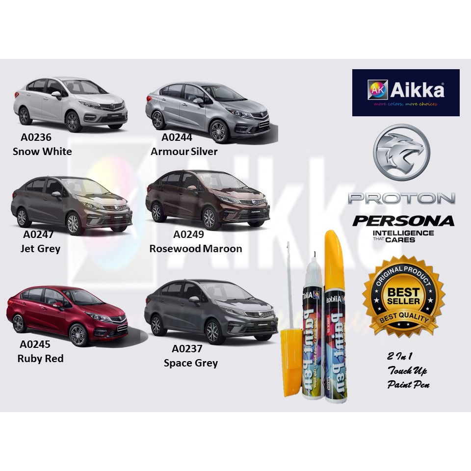 Aikka Touch Up Pen Paint Proton Persona OEM Colour | Shopee Malaysia