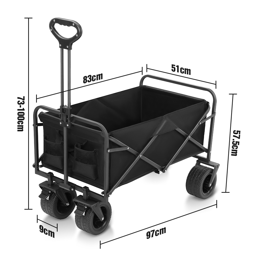 Foldable Wagon Trolley Camping Outdoor Wagon Trolley Camping Trolley ...