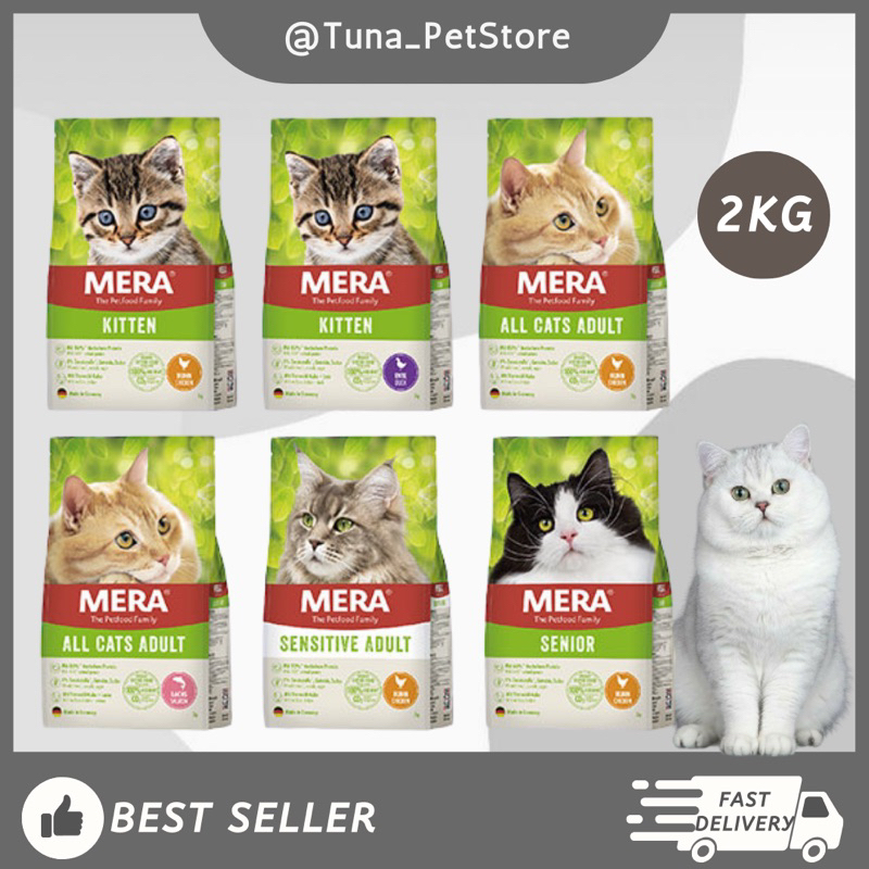 MERA BETTER FOOD ADULT CAT FOOD 2KG (100% ORIGINAL) KITTEN / SENSITIVE ...