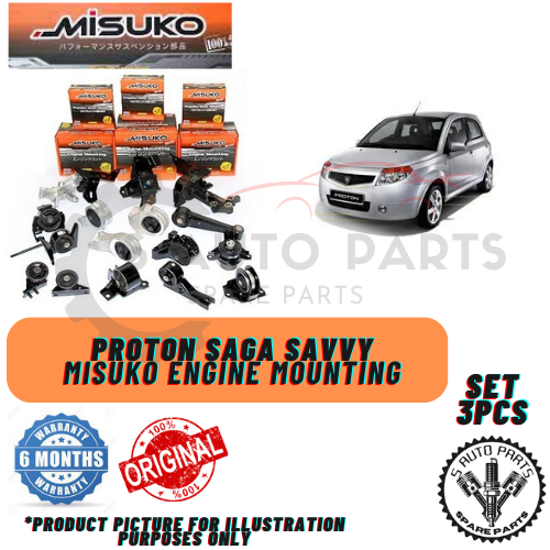 PROTON SAGA SAVVY 100% ORIGINAL MISUKO ENGINE MOUNTING (SET 3PCS) | Shopee Malaysia