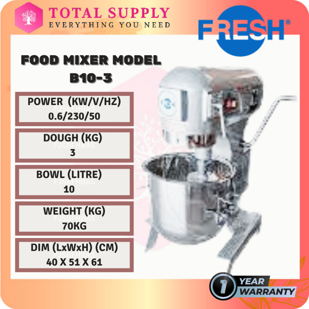FRESH FOOD MIXER MODEL B7/B10-3/B10-3E/B20/B20E/B30 HEAVY DUTY- 1 YEAR WARRANTY | Shopee Malaysia