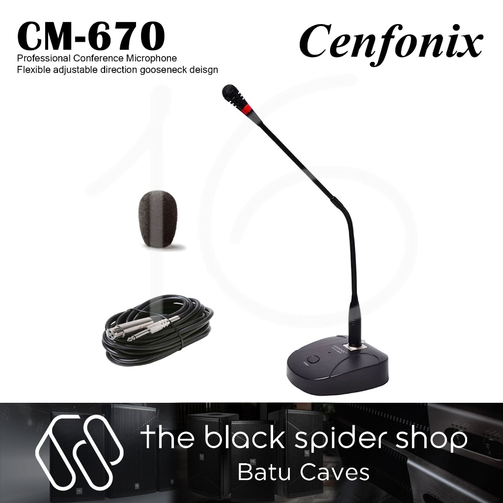 Cenfonix CM670 CM680 Profesional GooseNeck Conference Desktop ...