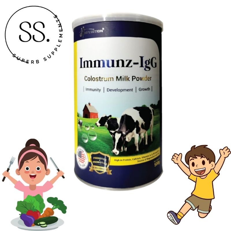 JH NUTRITION® Immunz-IgG Colostrum powder fortified with DHA, Lutein ...