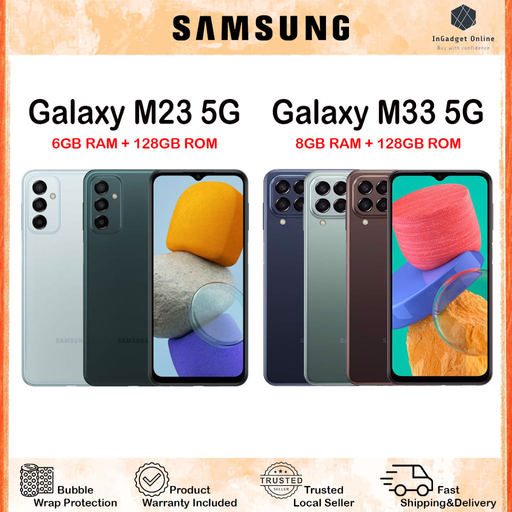 Samsung Galaxy M23 5G / M33 5G (6GB+128GB)(8GB+128GB) Original Samsung ...