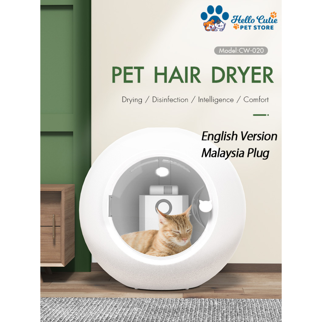 Pet Cat Grooming Dog Hair Dryer Machine Powerful Heating Blower Pet ...
