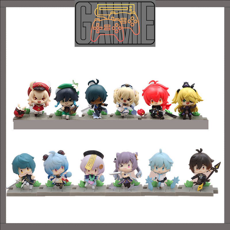 Genshin Impact Figure Mini Collection Klee Venti Kaeya Diluc Barbara ...