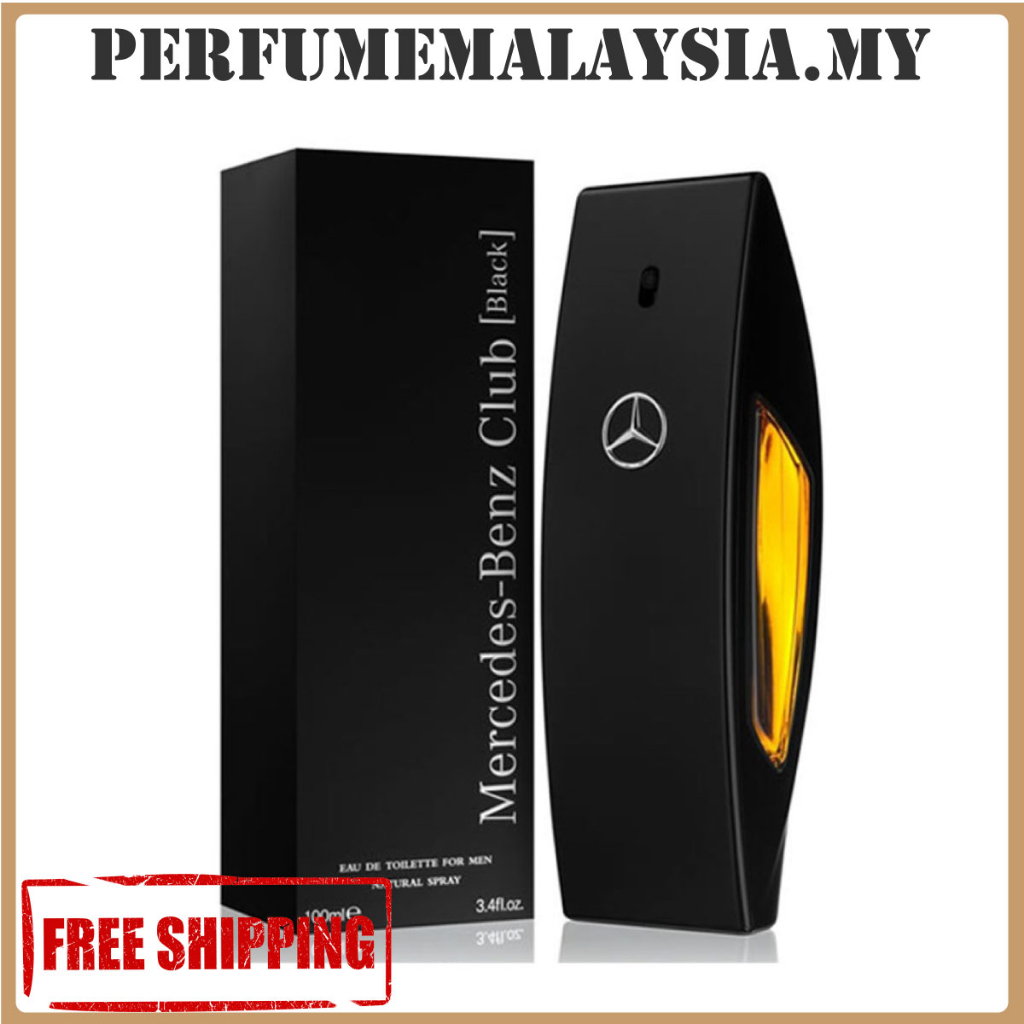 MERCEDES BENZ CLUB BLACK 100ML EDT | Shopee Malaysia
