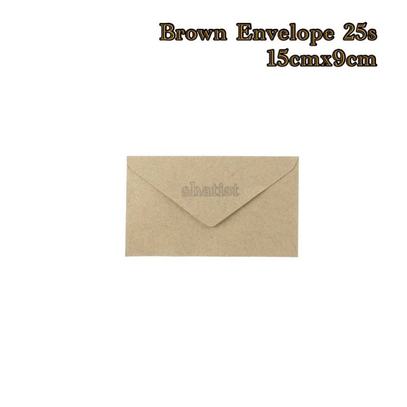 Brown Envelope/ 25s/ 25keping 1pack/ Sampul duit/ Sampul kad kahwin ...