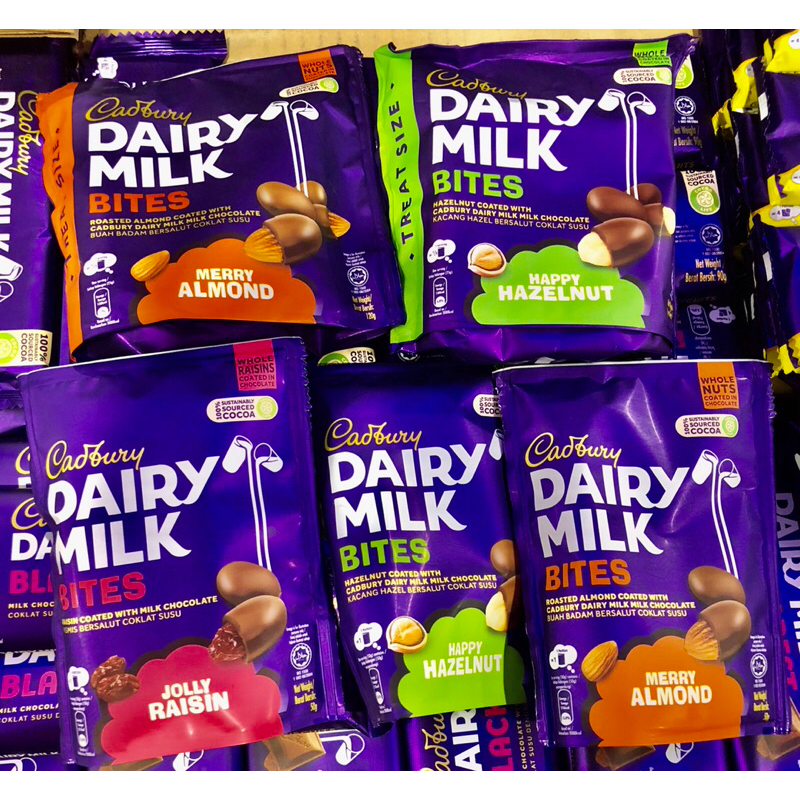CADBURY BITES (50g-120g)DAIRY MILK CHOCO 81g | Shopee Malaysia