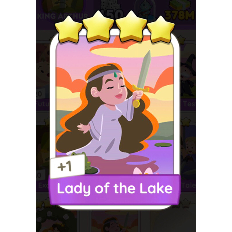 Monopoly Go Lady of the Lake Sticker TRUSTED!!! Hott Sticker🌟🌟🌟🌟 ...