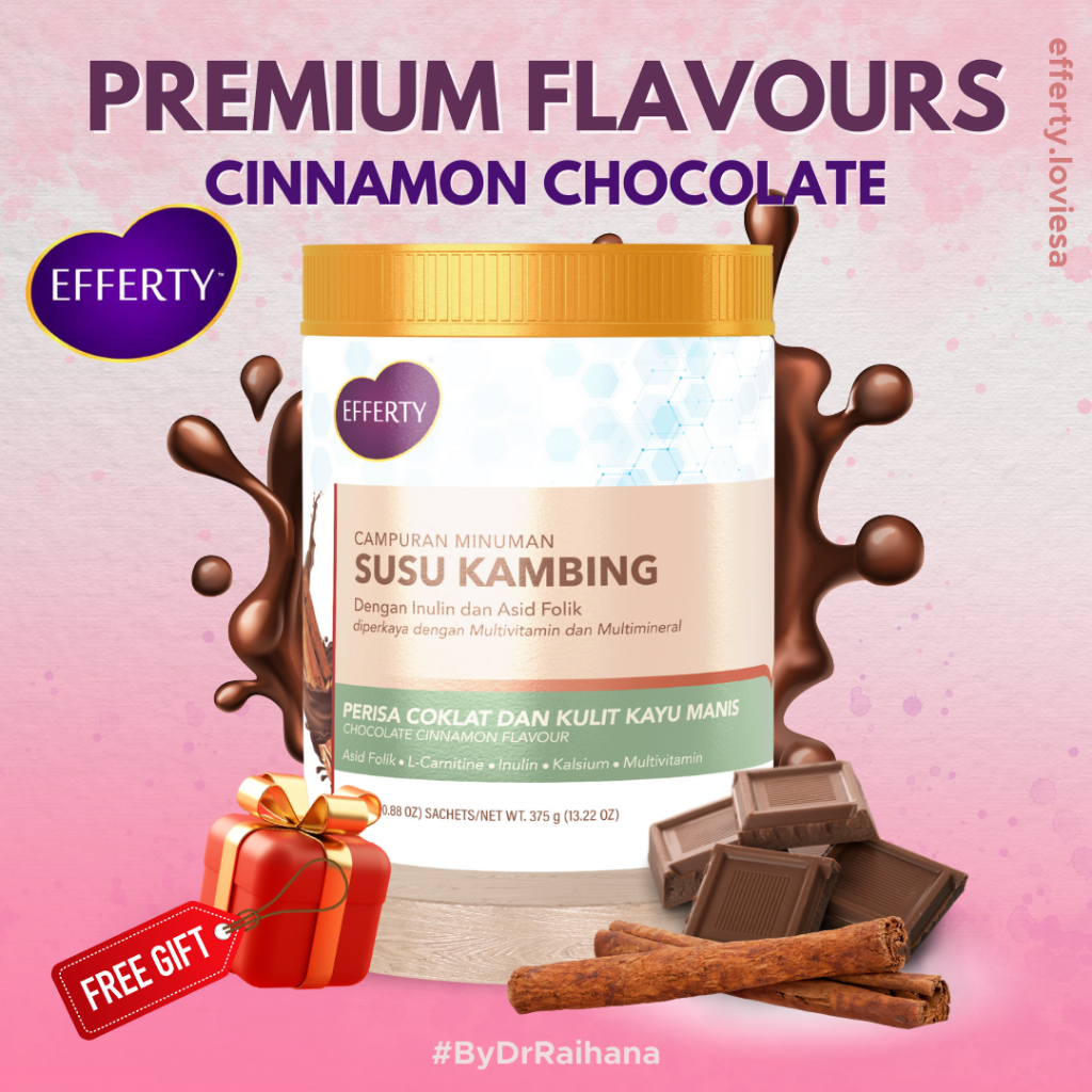 EFFERTY PREMIUM FLAVOUR MINUMAN CAMPURAN SUSU KAMBING, VITAMIN, DAN ...