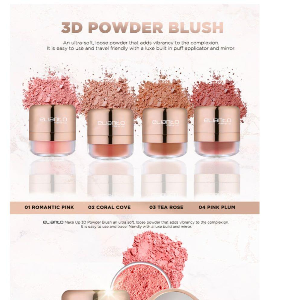 🔥[READY STOCK - 100%]🔥ELIANTO 3D Powder Blush | Shopee Malaysia