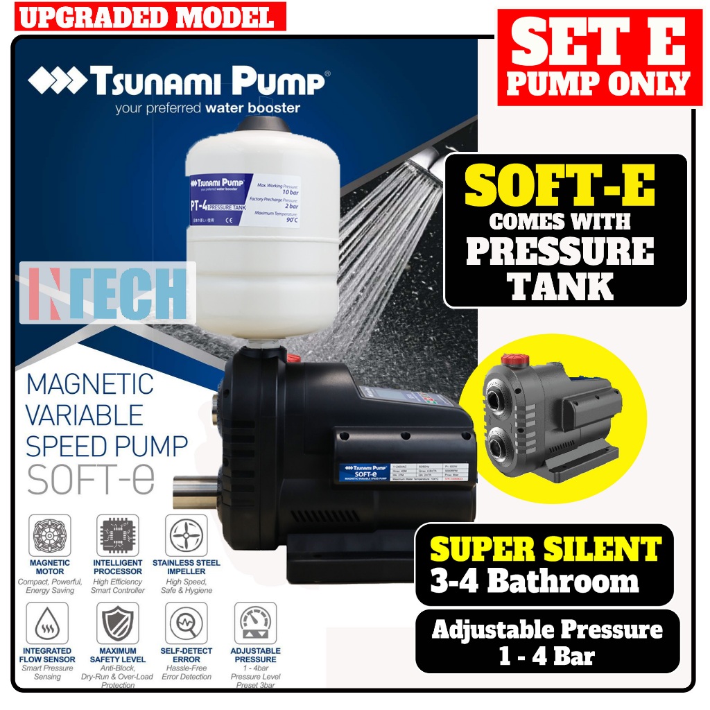 TSUNAMI AQUA-X3 / AQUAX3 BOOSTER PUMP / HOME PUMP MAX FLOW 5M3/HR, 42M ...