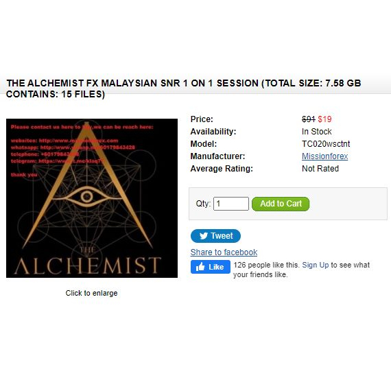 THE ALCHEMIST FX MALAYSIAN SNR 1 ON 1 SESSION (TOTAL SIZE: 7.58 GB ...