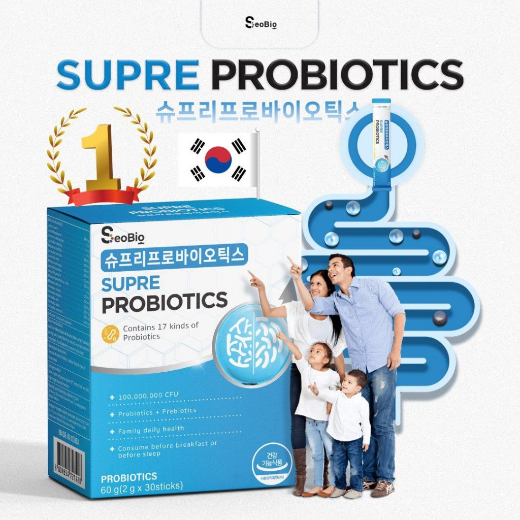 SUPRE Probiotics (益生菌）2gx30sticks for 1month (KKM Approved!) | Shopee ...