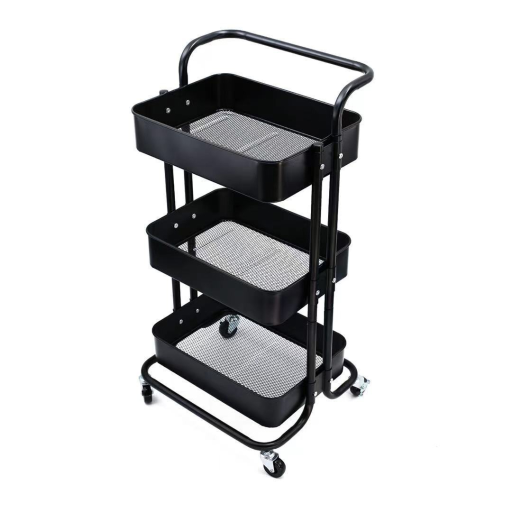 Household Movable Shelves Storage Device Multi-Layer Trolley Rack ...