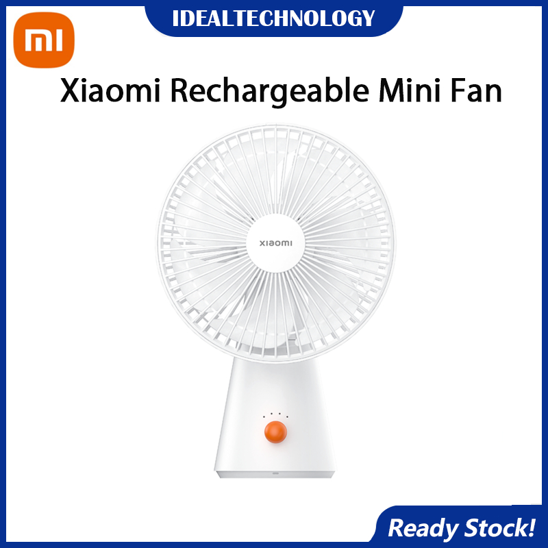 (Ready stock) Xiaomi Rechargeable Mini Fan 4000mAh battery 7 bionic fan ...