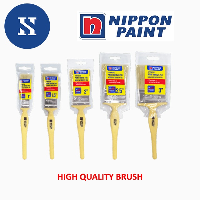 Nippon Paint Synthetic Paint Brush #750 [HALAL] | Shopee Malaysia