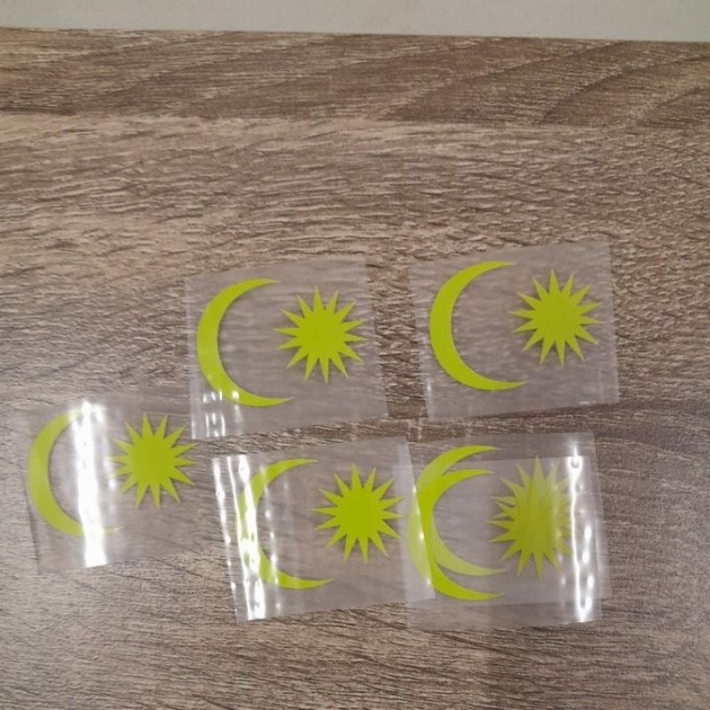 READYSTOCK IRON ON STICKER-LOGO BULAN BINTANG | Shopee Malaysia