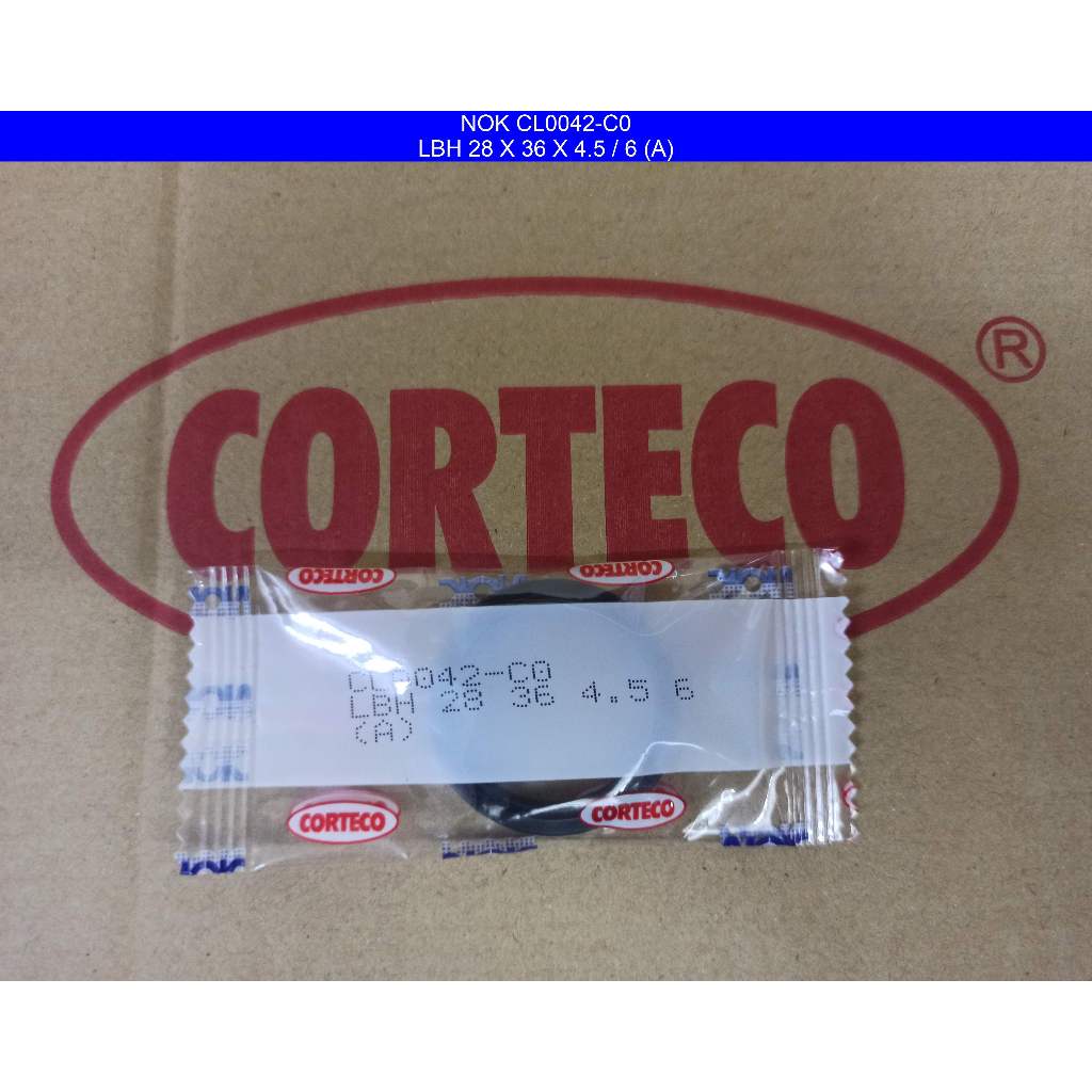 NOK Hydraulic Wiper Seal - LBH 28x36x4.5/6 NBR ( 28 x 36 x 4.5 / 6 ...