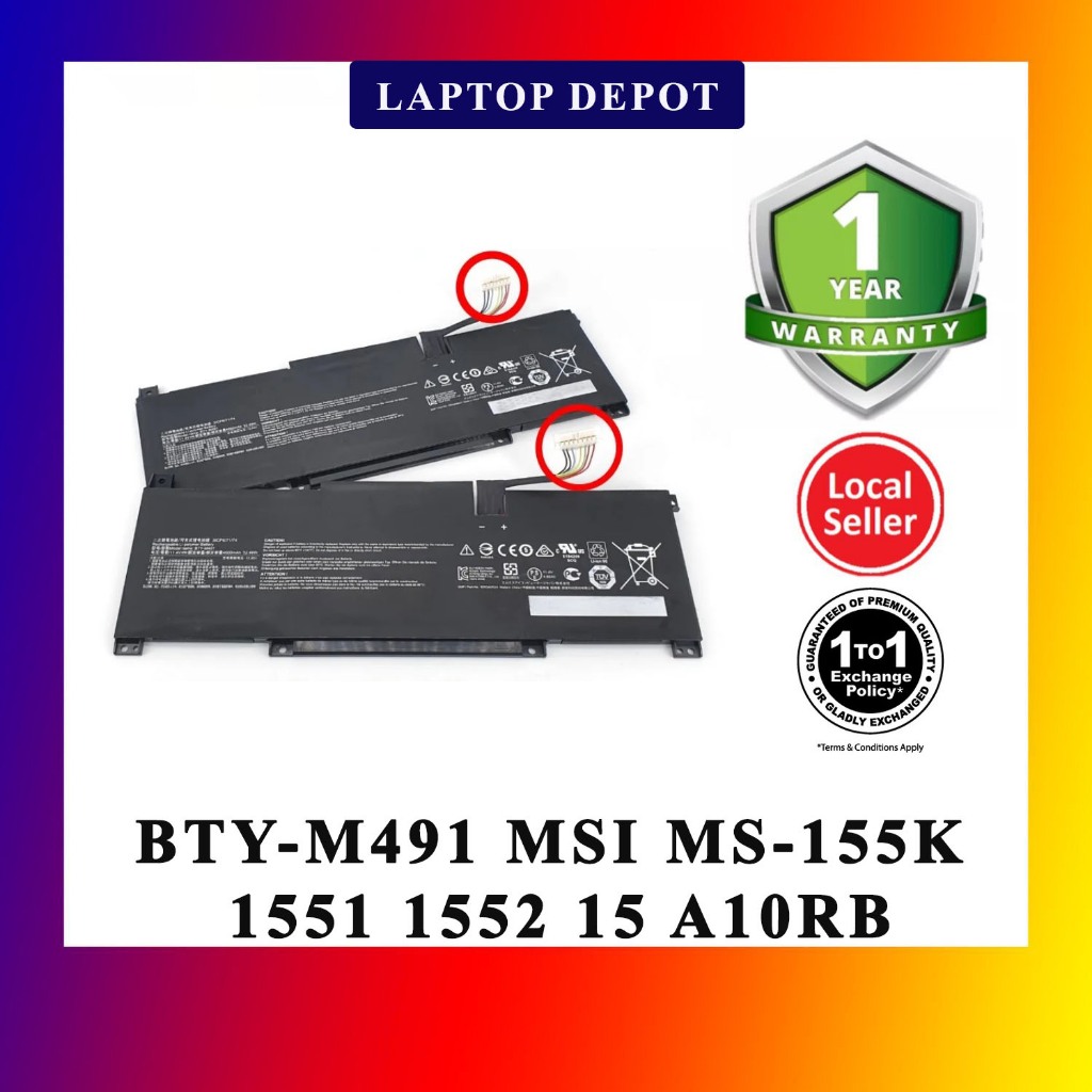 M491 MSI MS-155K 1551 1552 15 A10RB (041TW) A10M A10RAS A10RD A11M ...