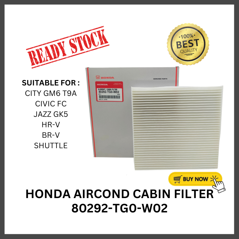 Honda Aircond Cabin Filter City T9A GM6 GM7 Civic FC Jazz Fit BRV HRV ...