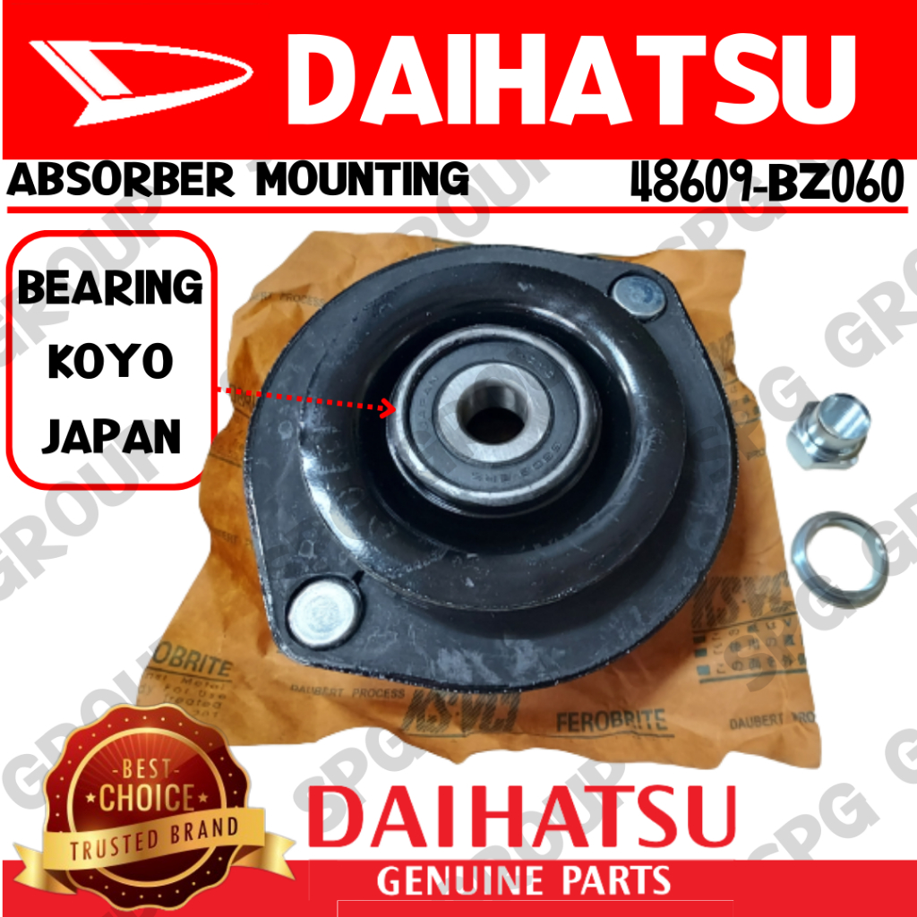 DAIHATSU ABSORBER MOUNTING FRONT [48609-BZ060]-PERODUA ALZA,MYVI,KELISA ...