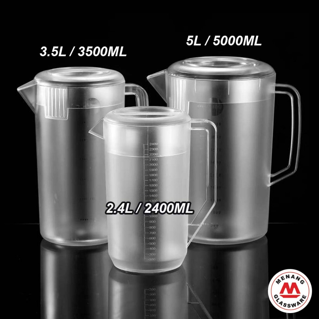 PC Water Pitcher With Cover 2400ml & 3500ml Large Capacity Water Jug With Lid | Shopee Malaysia