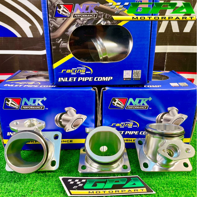 NLK PERFORMANCE RACING INTAKE PIPE OVAL CNC CHROME Y15ZR 34MM 36MM | Shopee Malaysia