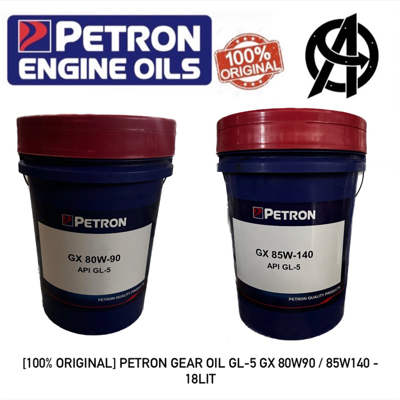 [100% ORIGINAL] PETRON GEAR OIL GL-5 GX 80W90 / 85W140 - 18LIT CASTROL ...