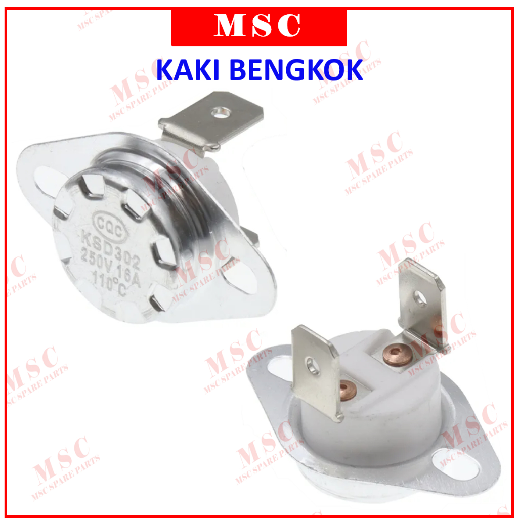 Water Heater KSD301/KSD302 Fixed Thermostat NC 250V 16A | 50C 75C 80C ...