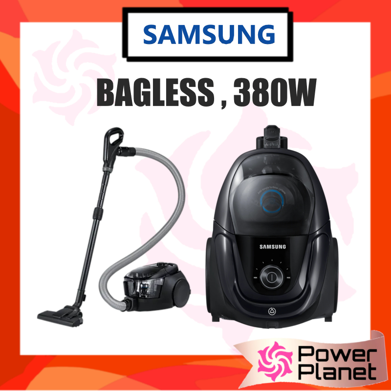 Samsung VC18M3160VG/ME Vacuum Cleaner 380W Canister Bagless with Anti-Tangle Turbine VC18M3160VG ...