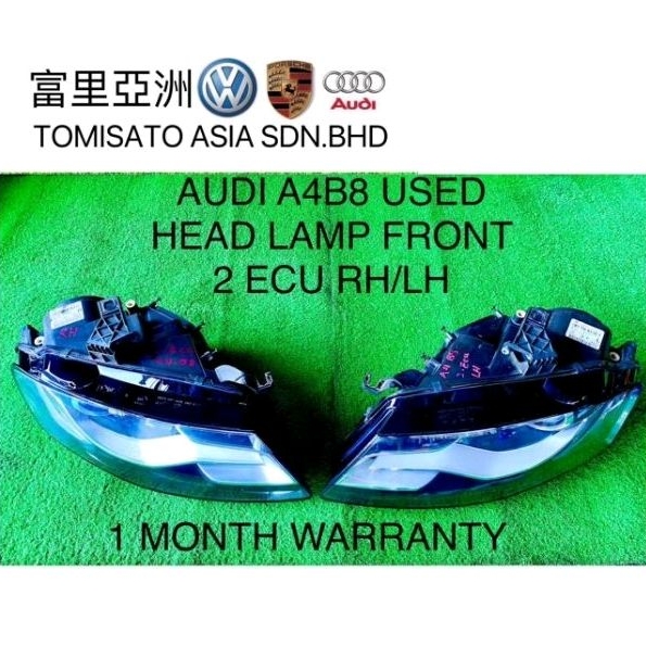 HEAD LIGHT AUDI A4B8 FRONT LEFT & RIGHT SIDE 2 ECU 8K0941003D(PRICE FOR ...