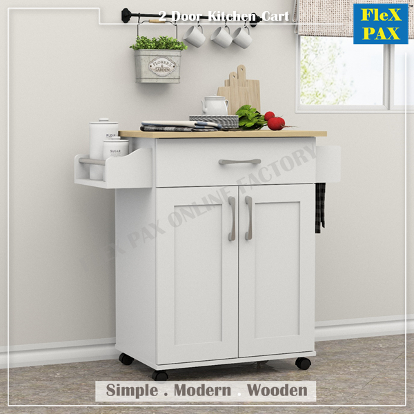 ⭐【Ready Stock】⭐ FlexPax Furniture ⭐Kitchen Cart with Wheels Portable ...
