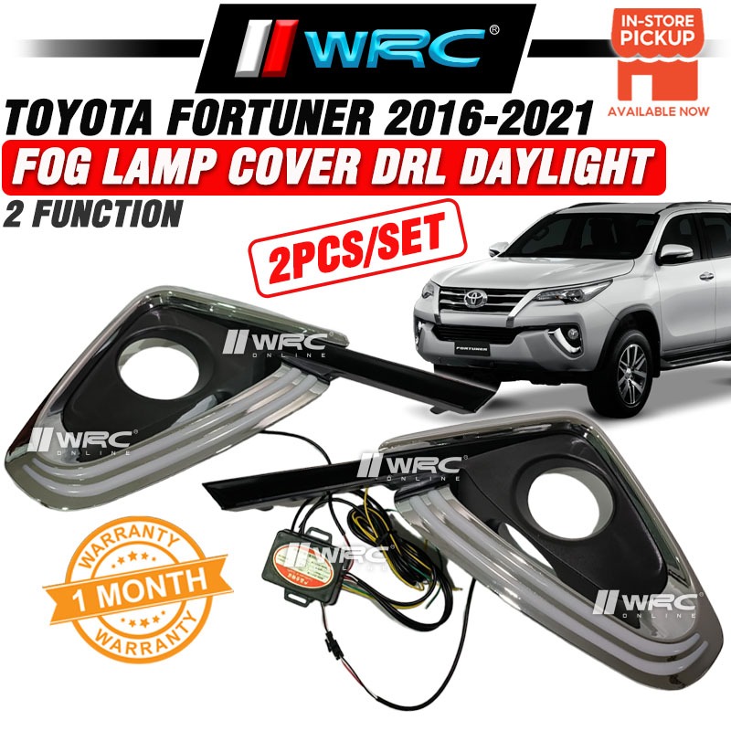 Toyota Fortuner 2016 - 2021 Fog Lamp Cover DRL Daylight ( 2 Function ...