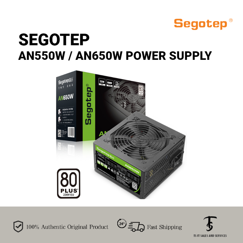 Segotep AN550W (550W) / AN650W (650W) / AN750W (750W) 80 PLUS Power ...