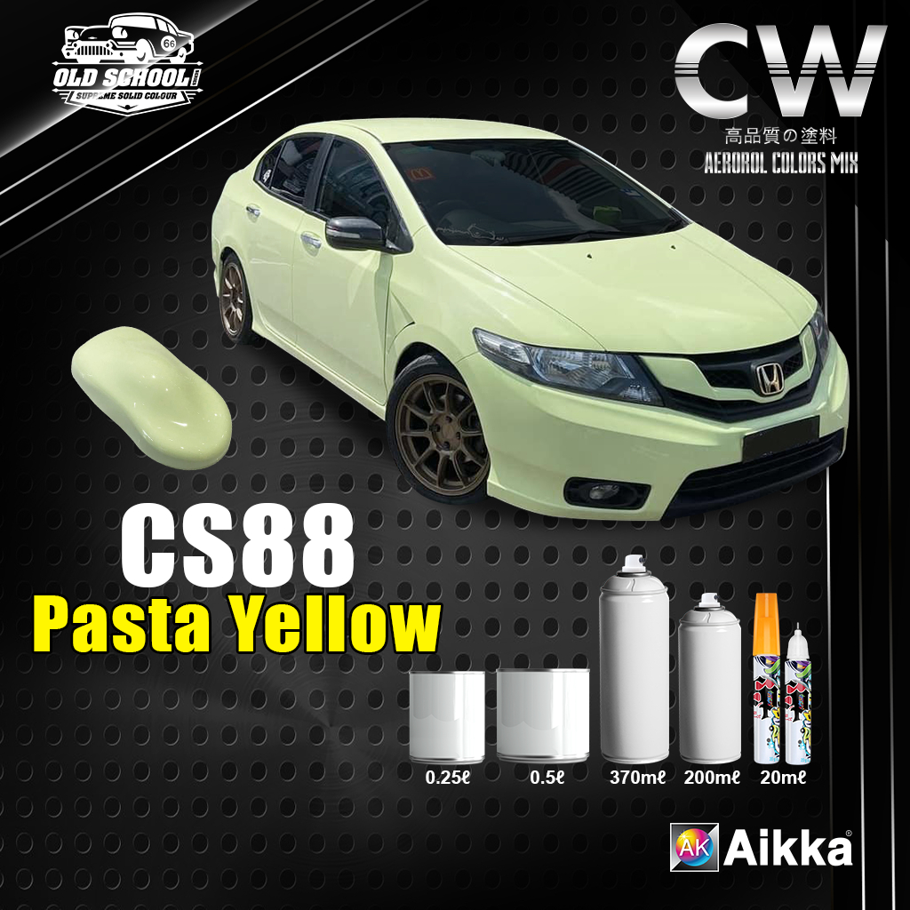 2K Paint 【 AIKKA CS88 Pasta Yellow 】 OLD SCHOOL SOLID SERIES Car Motor ...