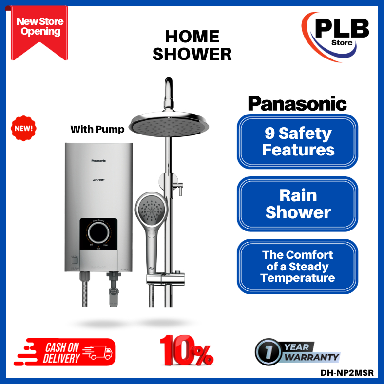 PANASONIC HOME SHOWER DH-3NP2MSR(With Pump & Rain Head) | Shopee Malaysia