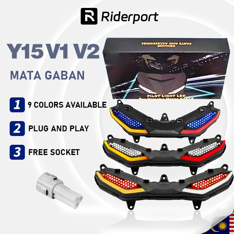 YAMAHA Y15 Y15ZR V1 V2 LED MATA GABAN WITH RUNNING SIGNAL POSITION LAMP LED PILOT LAMP LED LAMPU ...