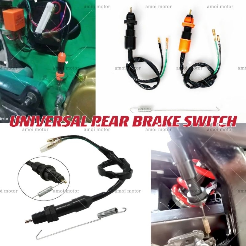 UNIVERSAL Rear Brake Switch YAMAHA HONDA SUZUKI SRL LC Y15 Y16 RS RSX ...