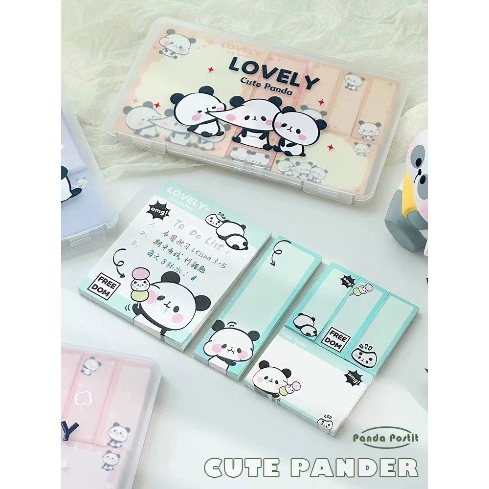 Panda Post-it Notes Sticker Set Sticky Note | Shopee Malaysia
