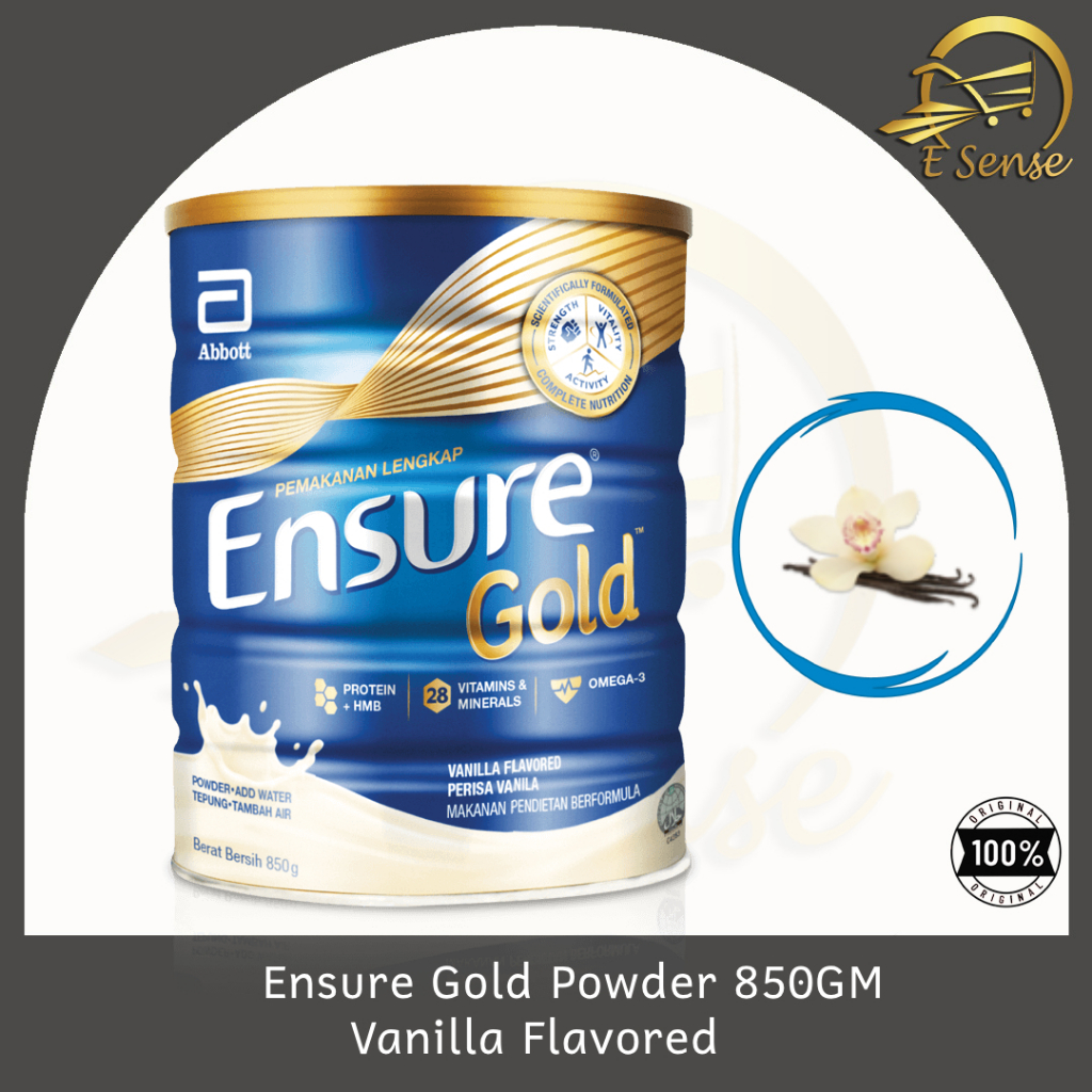 [E SENSE] Ensure® Gold™ Powder - Vanilla / Wheat / Coffee / Almond 850GRAM | Shopee Malaysia