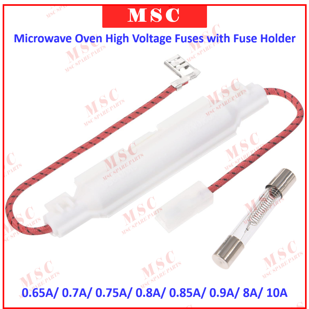 Microwave Oven High Voltage Fuses Fuse Holder *Include Fuse* 5KV 0.65A 0.7A 0.75A 0.8A 0.85A 0 ...
