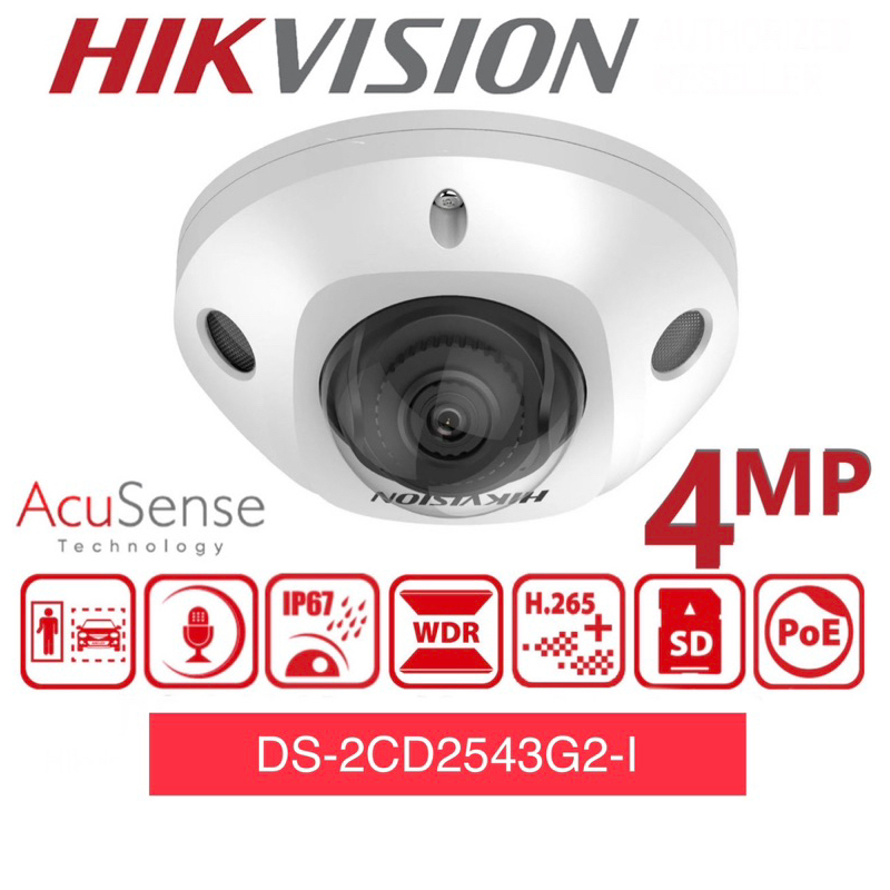HIKVISION DS-2CD2543G2-I 4MP AcuSense Built-in Mic Fixed Mini Dome Network Camera | Shopee Malaysia