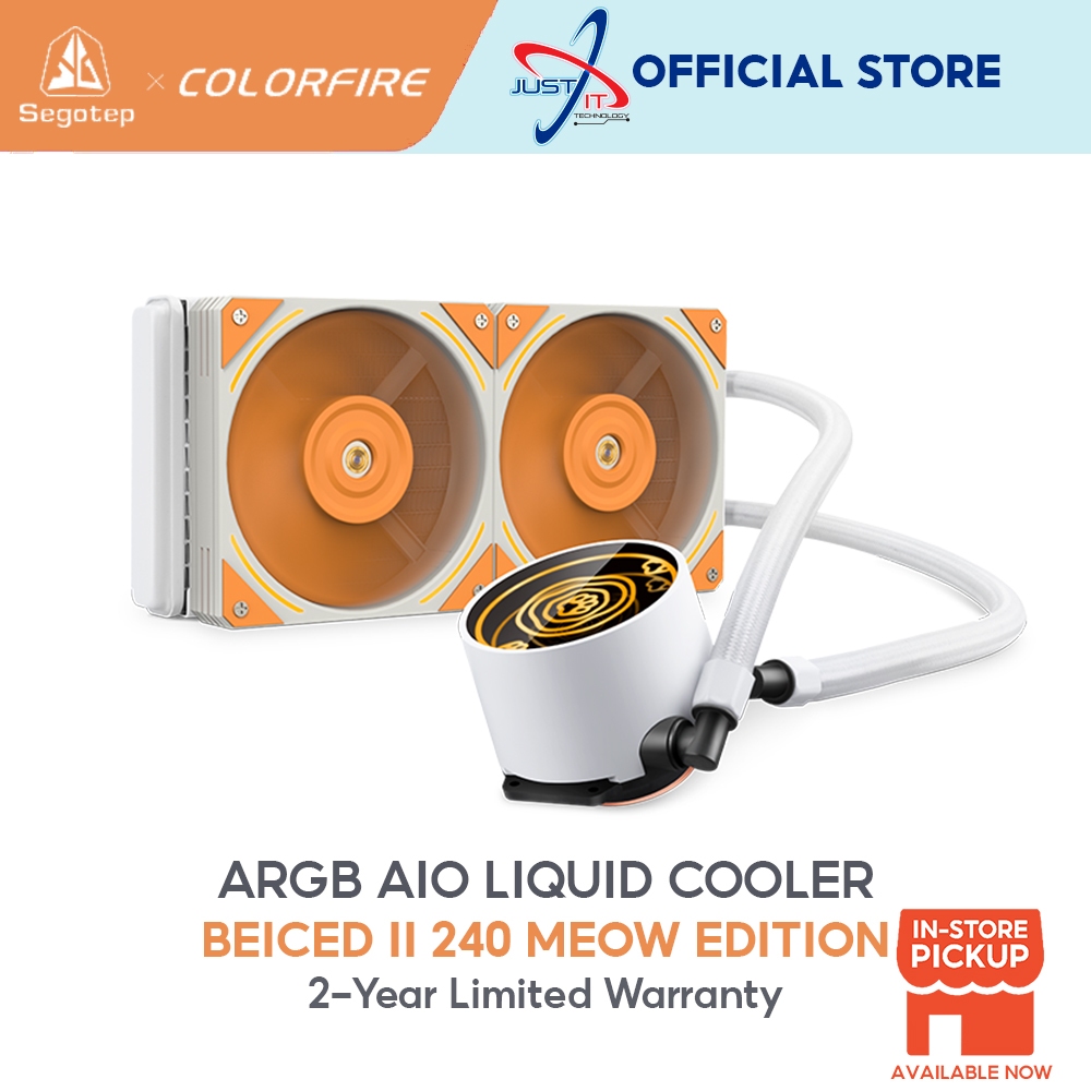 SEGOTEP x COLORFIRE BEICED II 240 ARGB MEOW EDITION LIQUID COOLER ...