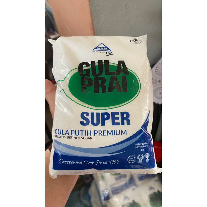 🔥 BBMAJU 🔥 GULA PRAI SUPER GULA PUTIH PREMIUM 1KG | Shopee Malaysia