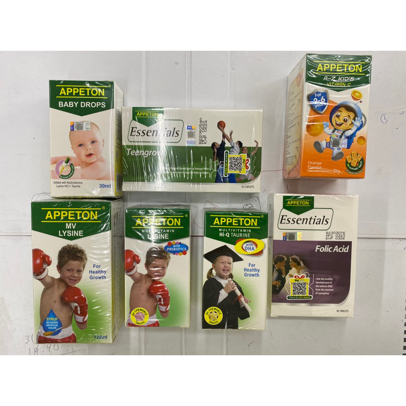 Appeton A-Z vit C 30mg / Baby Drop/Teengrow/Multivitamin Lysine Taurine ...