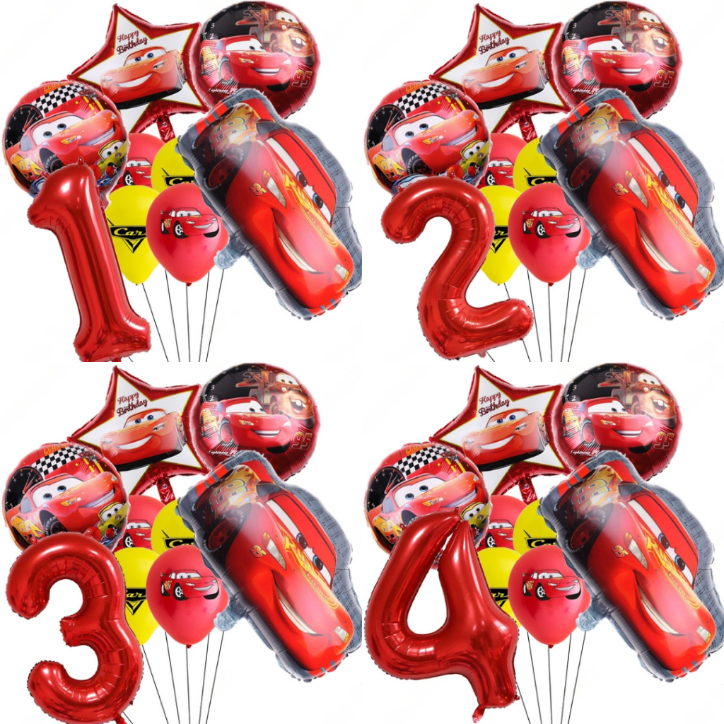 Lightning McQueen Cars 2 Racing F1 Movie Car Birthday Party Decoration ...