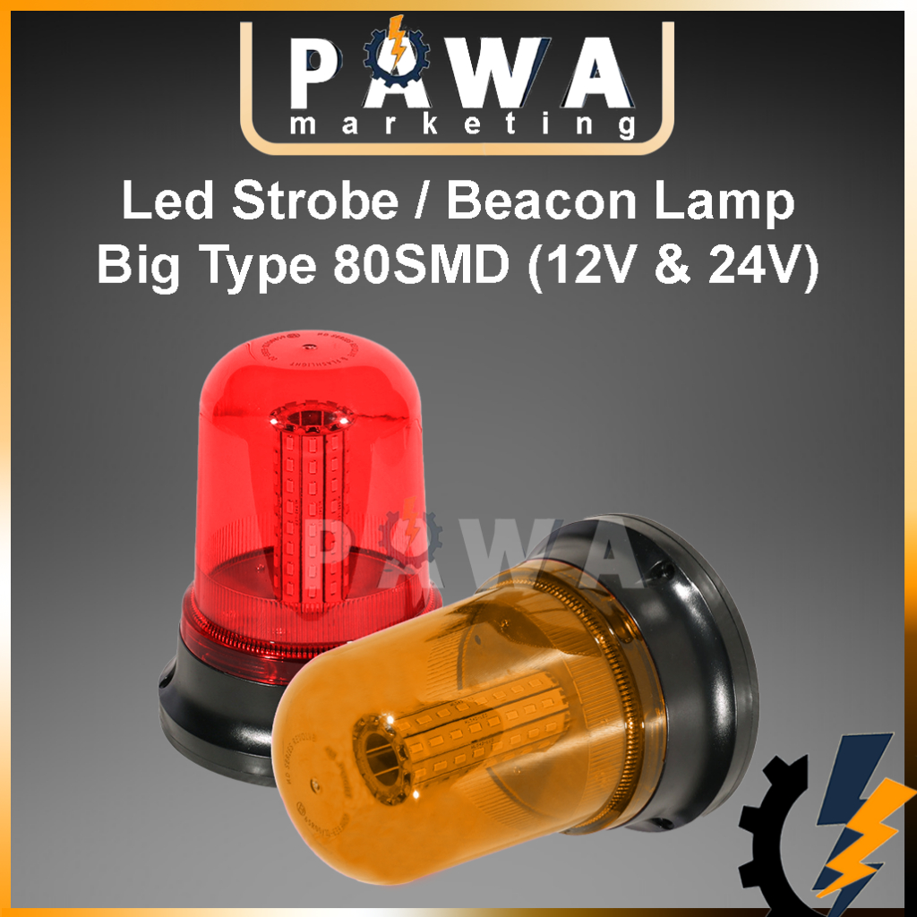 Pawa WL57 80SMD Led Warning Light Flash Beacon Strobe Rotate Emergency ...