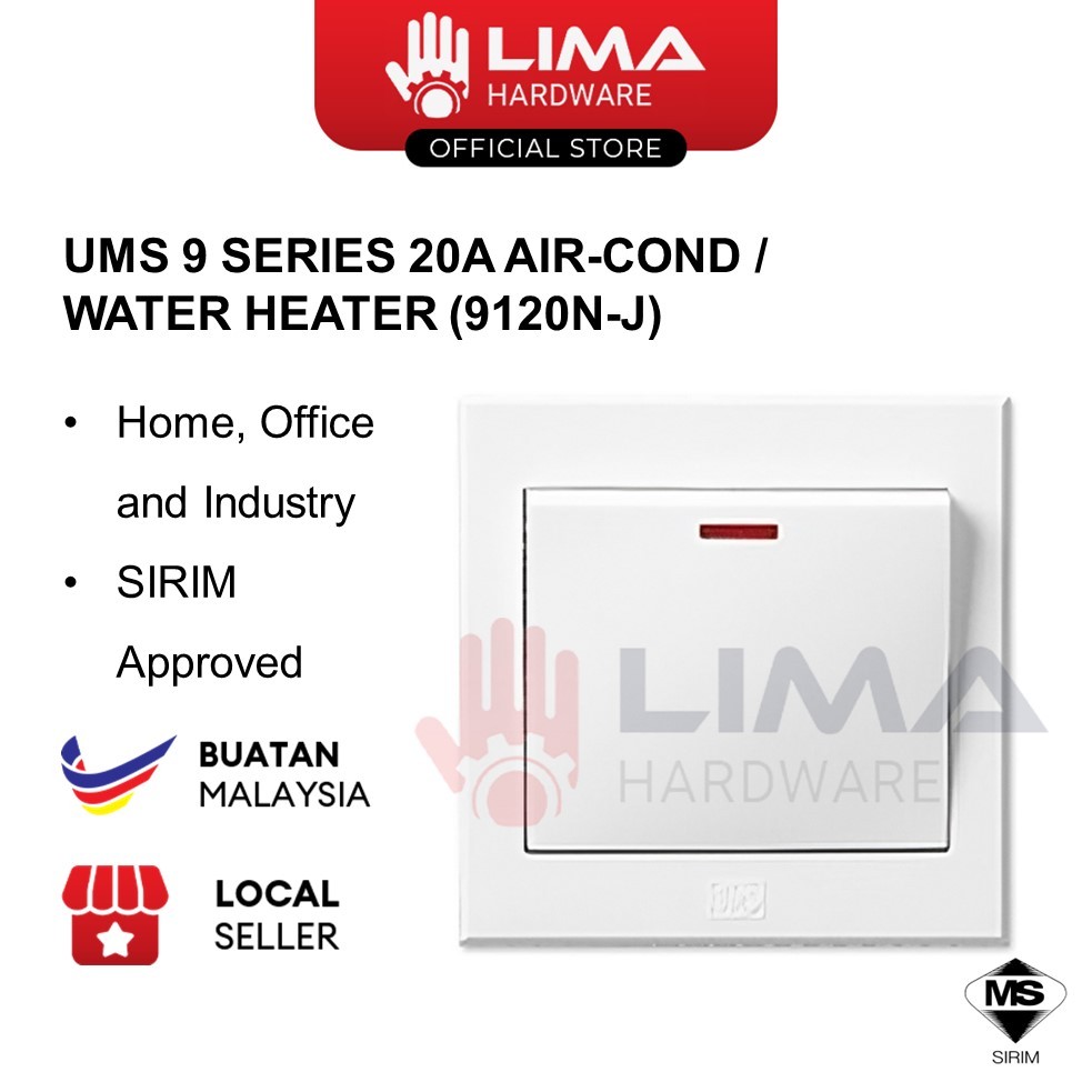 UMS 9 SERIES 20A AIR-COND / WATER HEATER (9120N-J) | Shopee Malaysia